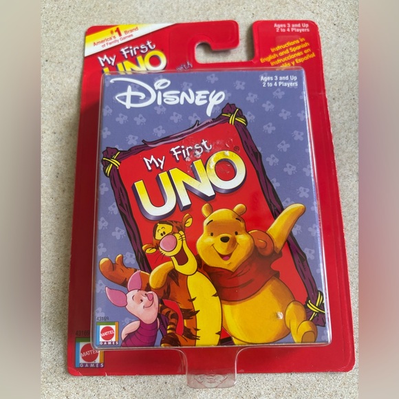 Mattel | Toys | New My First Uno Game Disney Winnie The Pooh | Poshmark